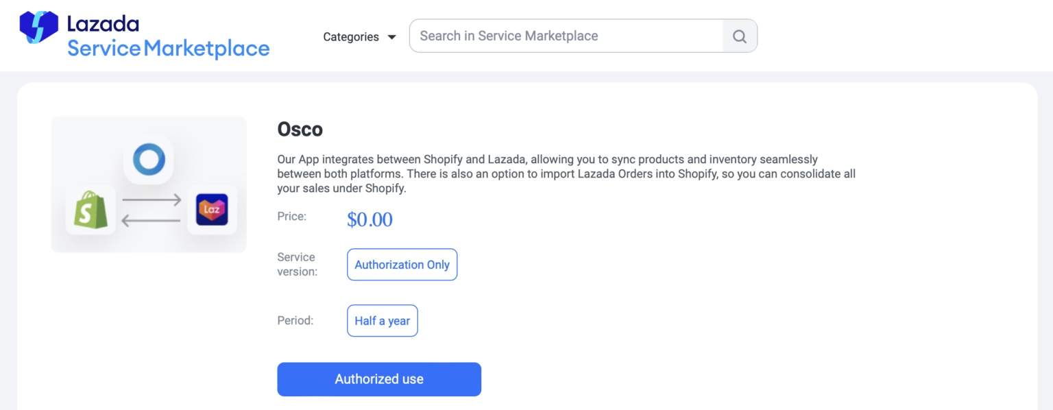 Lazada Authorization Flow (New) – Osco Help Center
